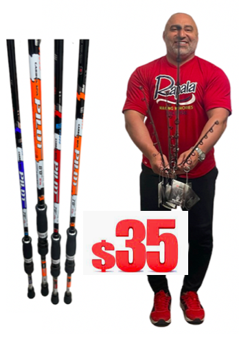 SWEIDA PILOT GRAPHITE ROD IN 4 SIZES ! $34.99 – Fishing R Us