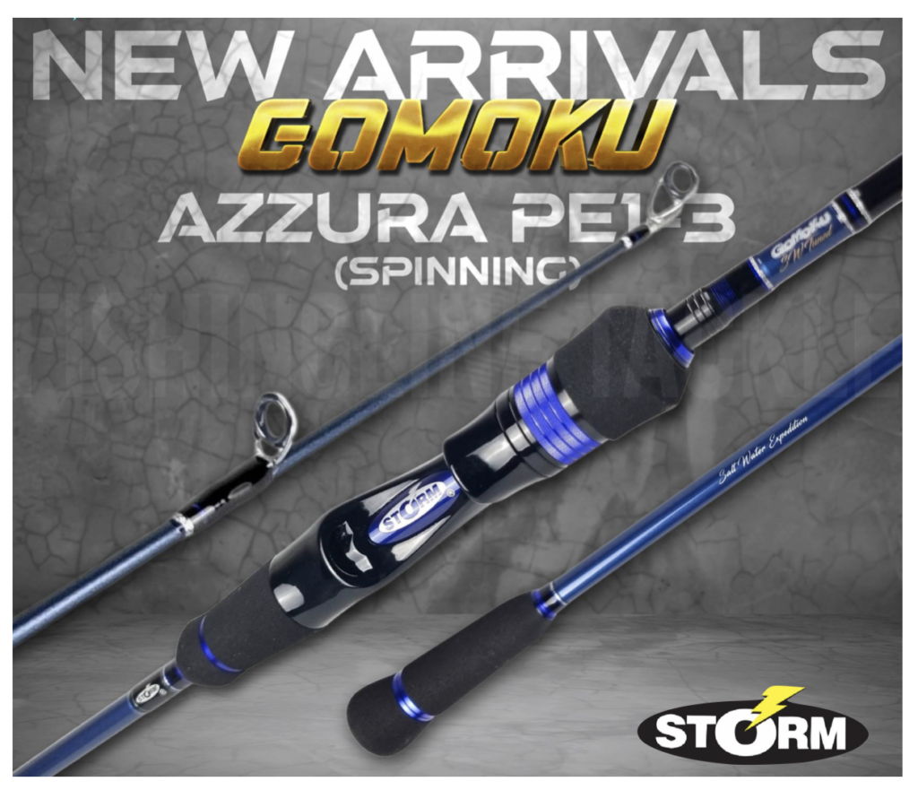 Storm Gomoku Azzura Spin Jigging Rod PE1-3 – Fishing R Us Pty Ltd