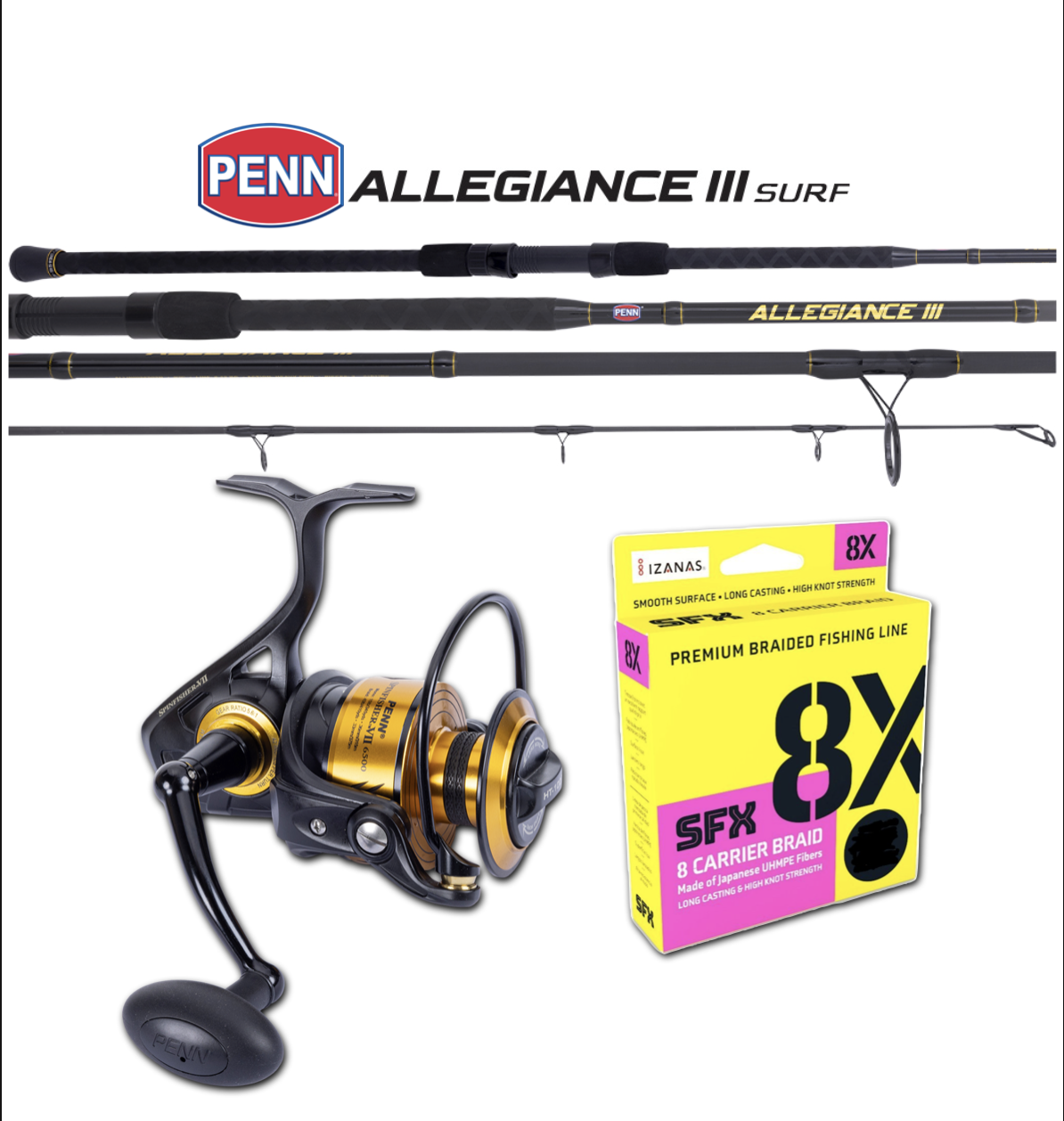 PENN® Allegiance III Surf Combo – Fishing R Us Pty Ltd