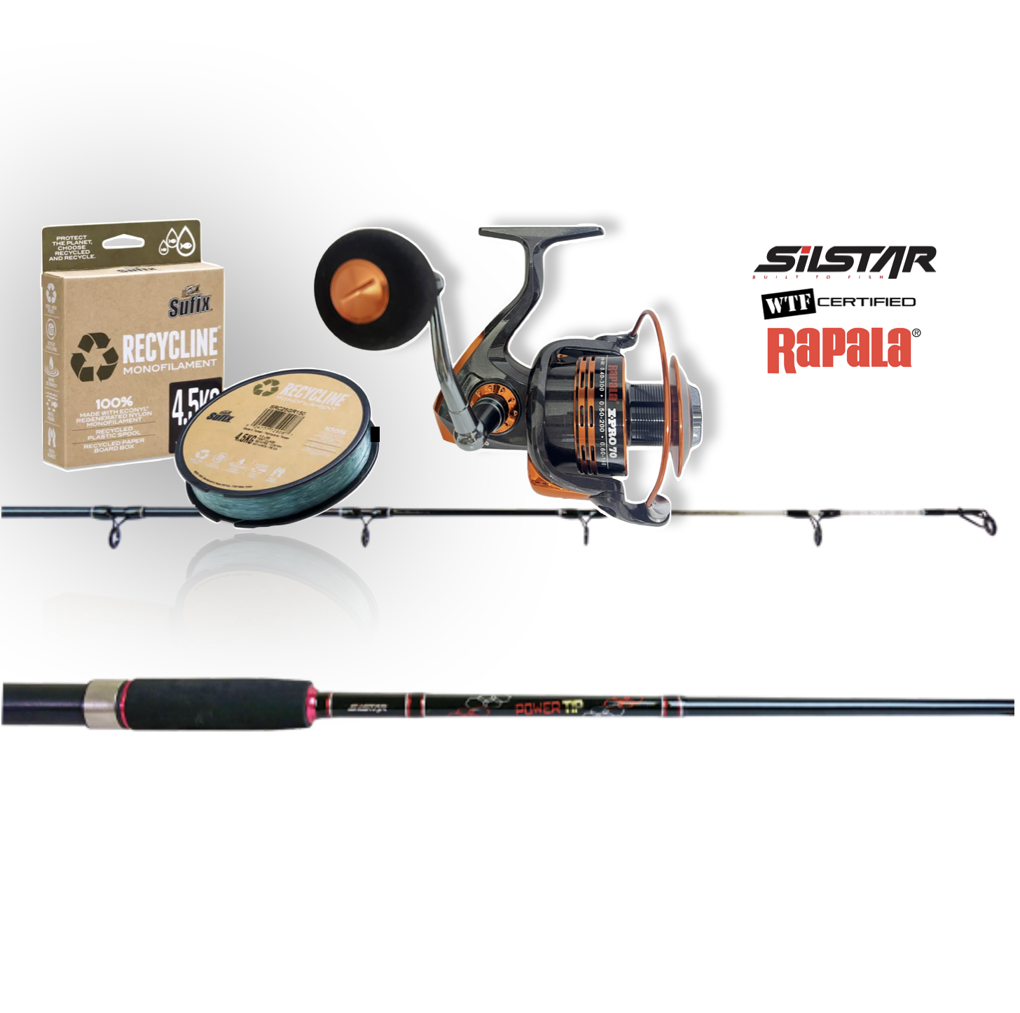 Silstar Powertip Extreme 7′ 6-10kg 2pc / X-Pro 50 / Sufix Recycline ...