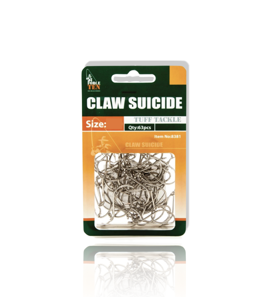 Force Ten Claw Suicide Hooks 10 pack for $9.99 – Fishing R Us Pty Ltd