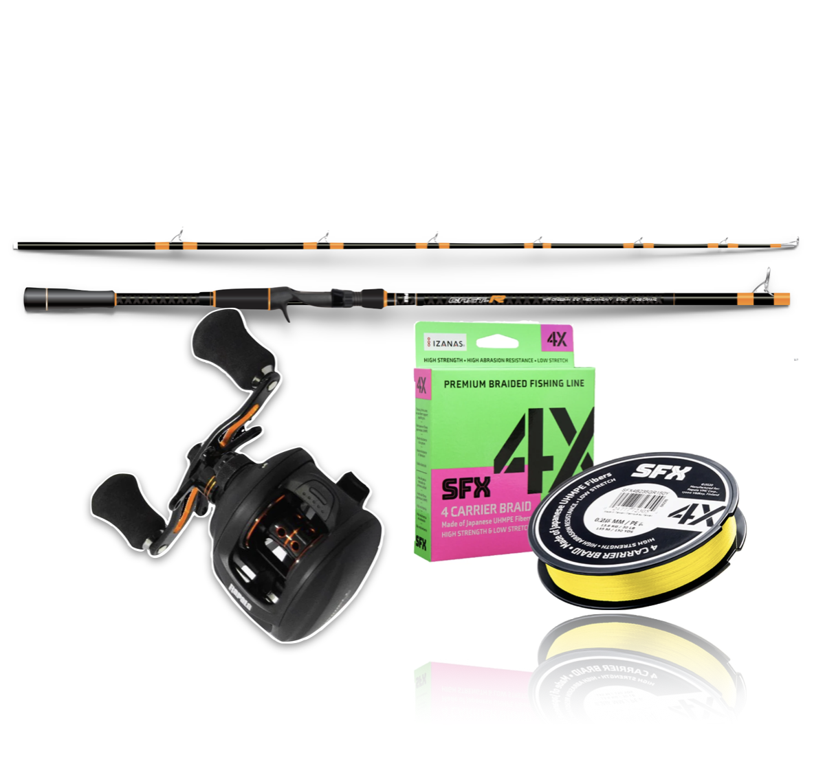 Rapala Cast-R 6’6″ 2pc 5-10kg Rod / Rapala Maxwell RM-200 BC Reel / SFX ...
