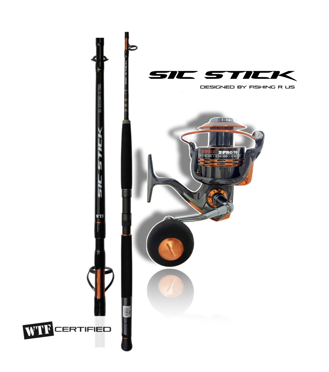Sic Stick 6’ 2pc 10-15kg Rod / Rapala X-PRO Reel – Fishing R Us