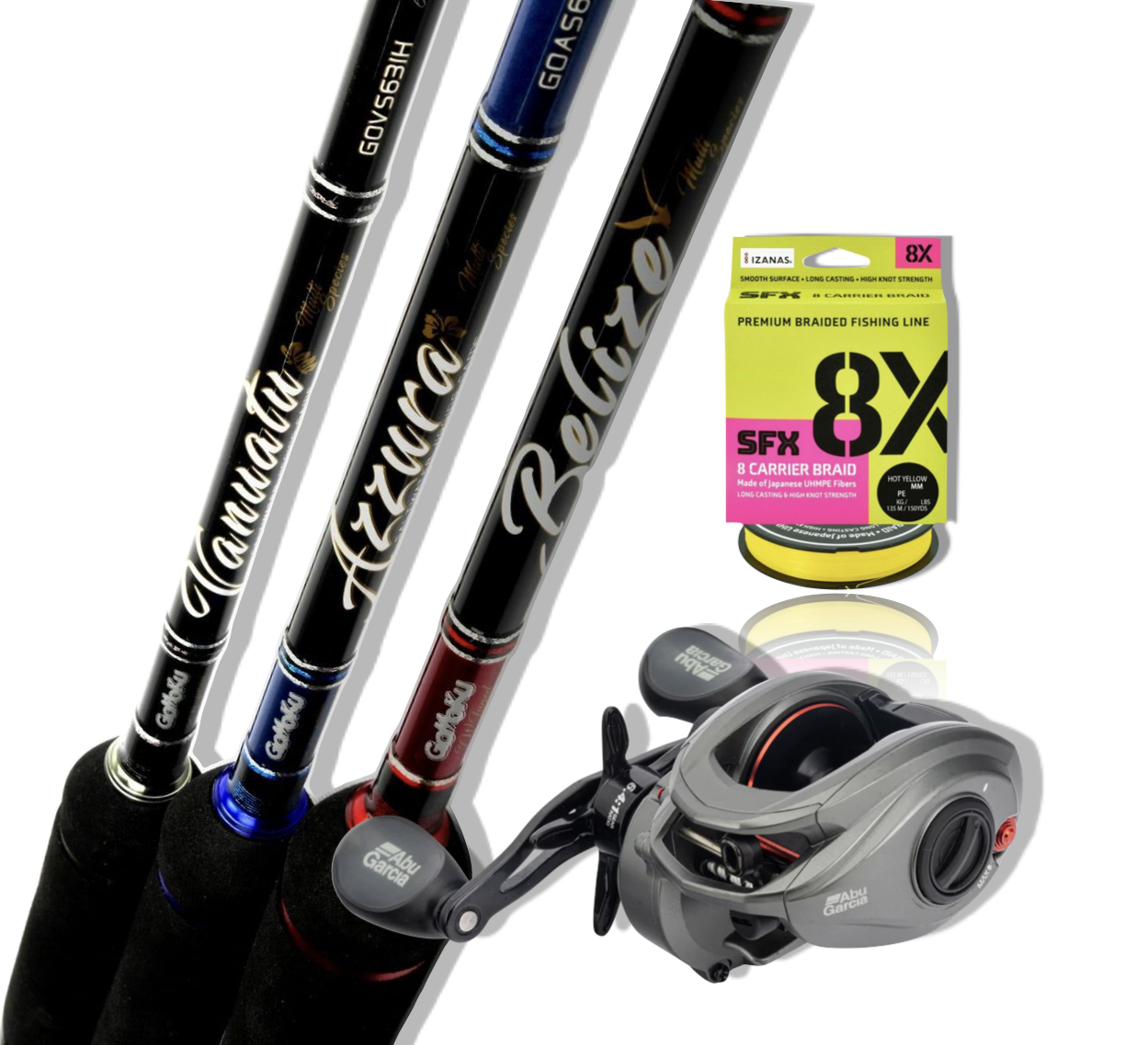 Storm Gomoku Overhead Rod / Abu Garcia Max4 LP40 / SFX 8X Braid ...