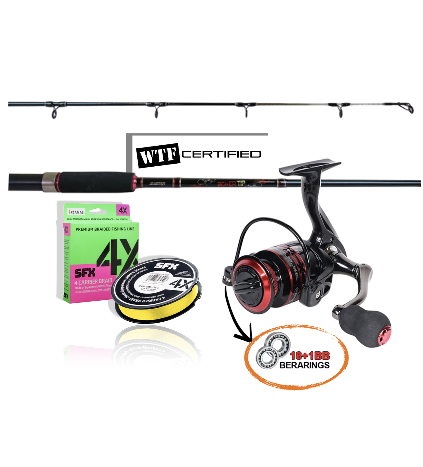 Silstar® Powertip Extreme 6’6 2pc 7-12kg / NX5000 / SFX 4X 30lb 135m ...