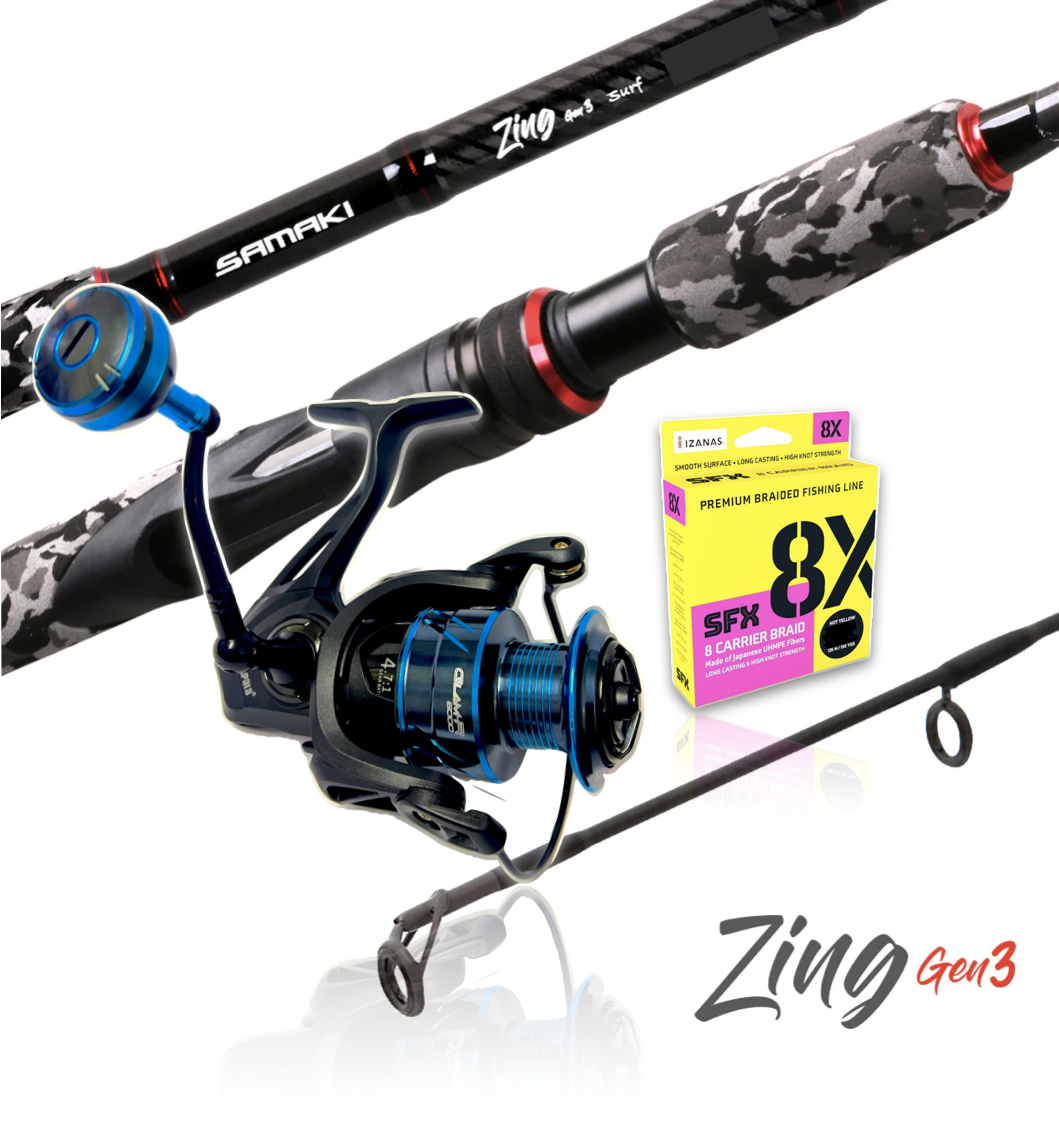 SAMAKI ZING GEN 3 SZG-962SXH / GLAM-R 6000 / SFX 8X 40lb 270m – Fishing ...